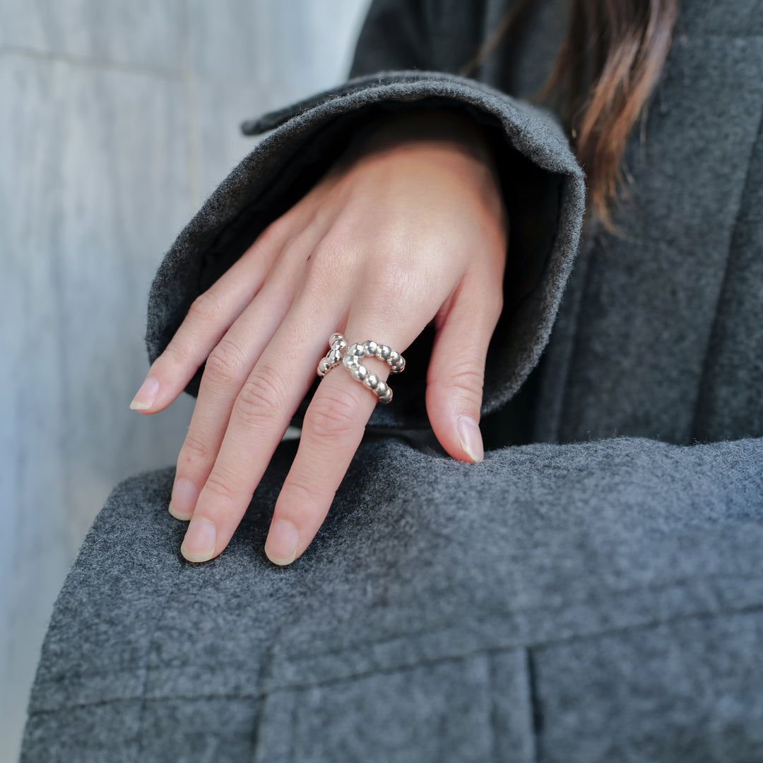 H Puff Ring – XOLO JEWELRY